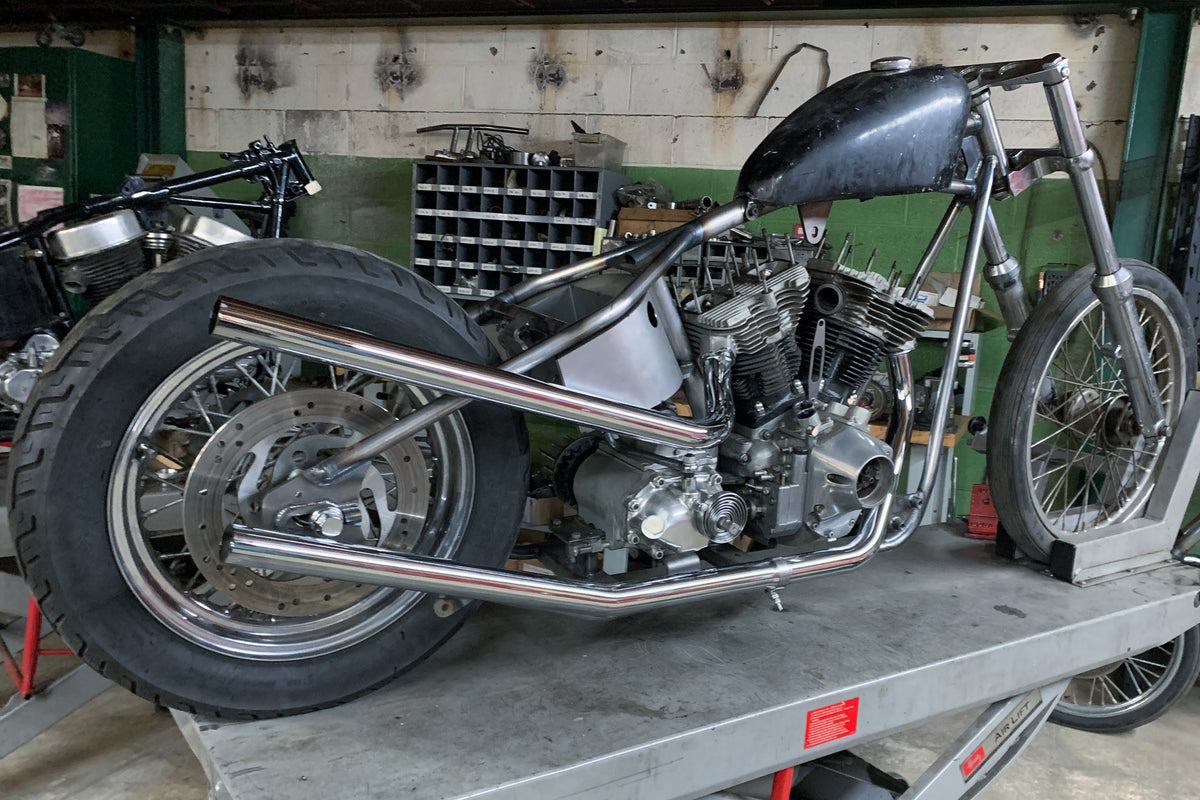 Shovelhead Upsweep Exhaust – The Gasbox